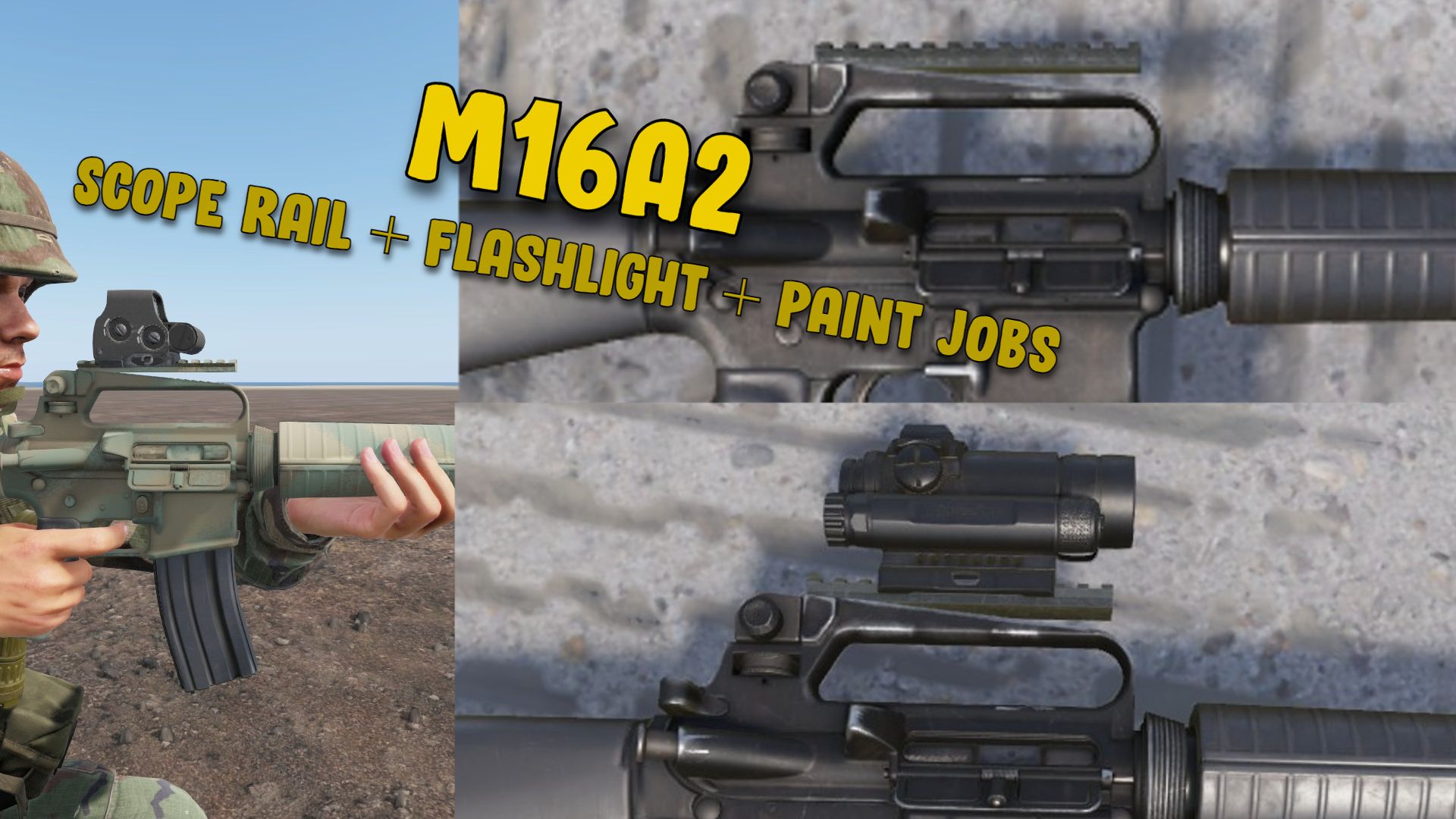 M16a2 Carryhandle Rail Arma Reforger Workshop